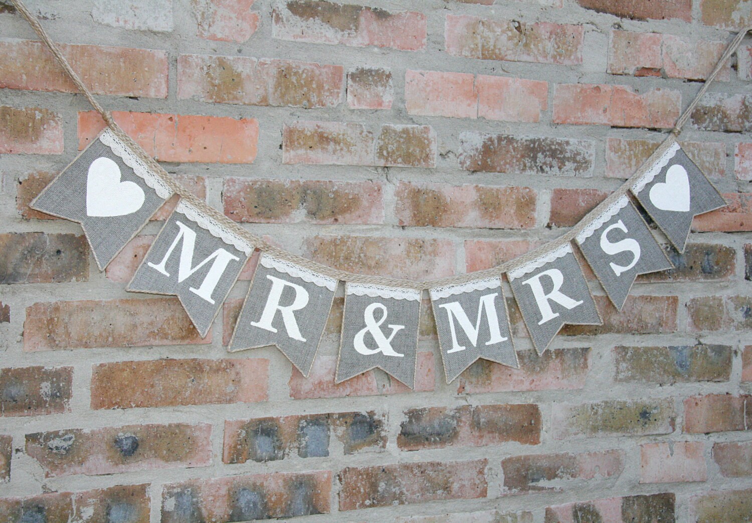 Mr and mrs signs mr and mrs banner MR & MRS burlap banner | Etsy