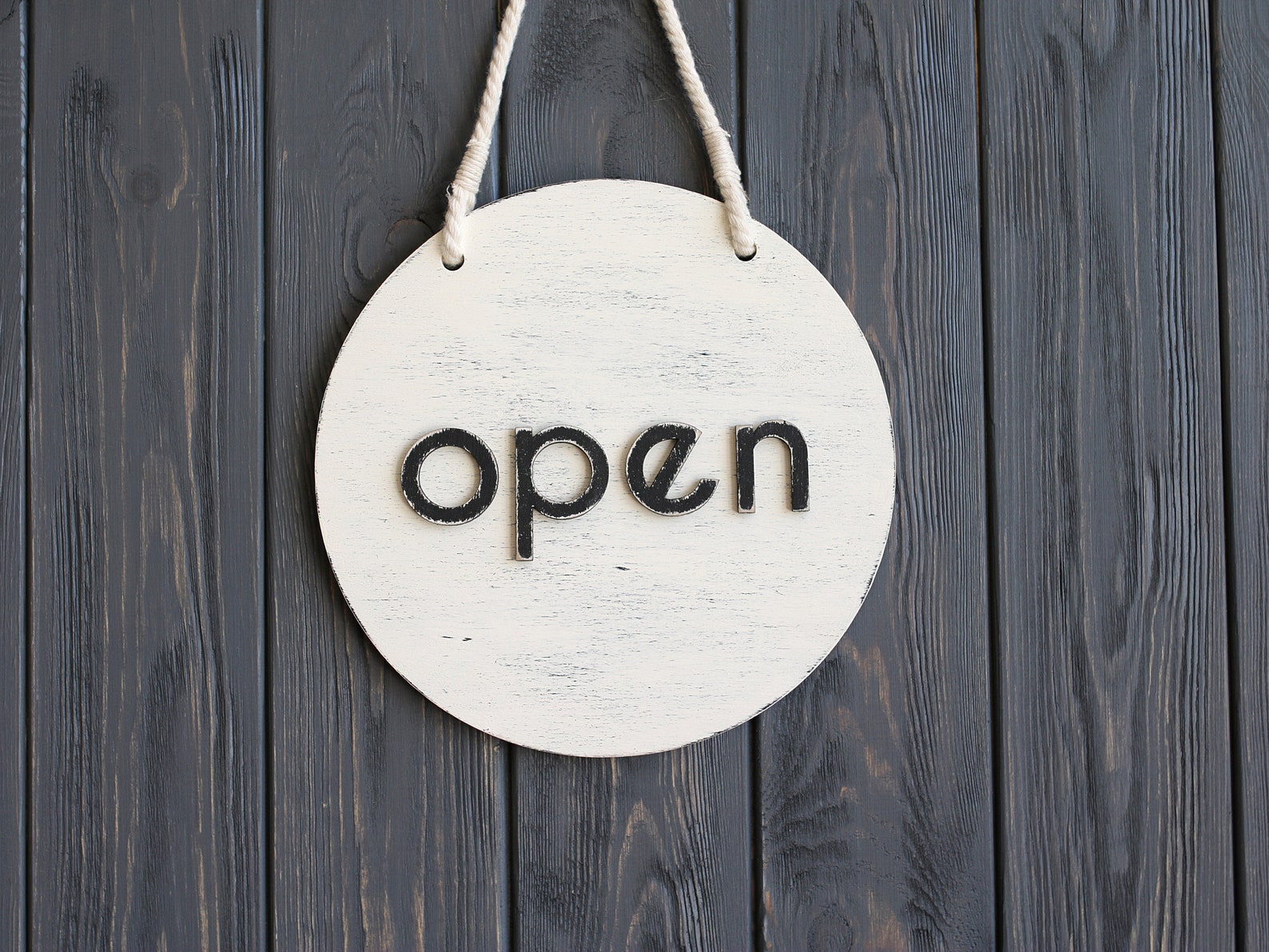 Open Sign Open Closed Sign Double Sided Sign Reclaimed Wood - Etsy