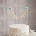 Wedding Date Cake Topper, Wedding Date Banner, Burlap Wedding Cake ...