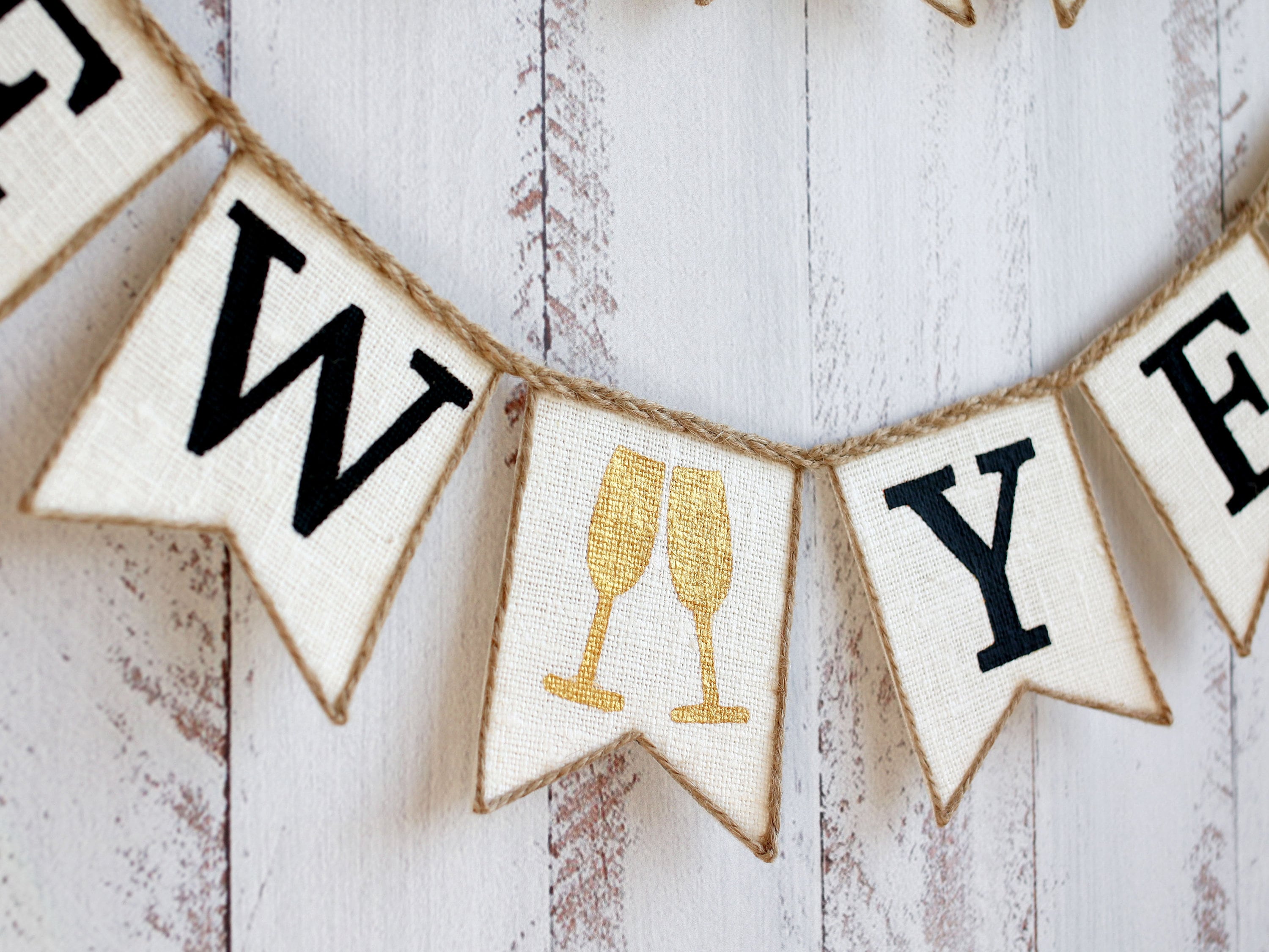 Happy New Year Banner New Years Banner New Year Sign New - Etsy