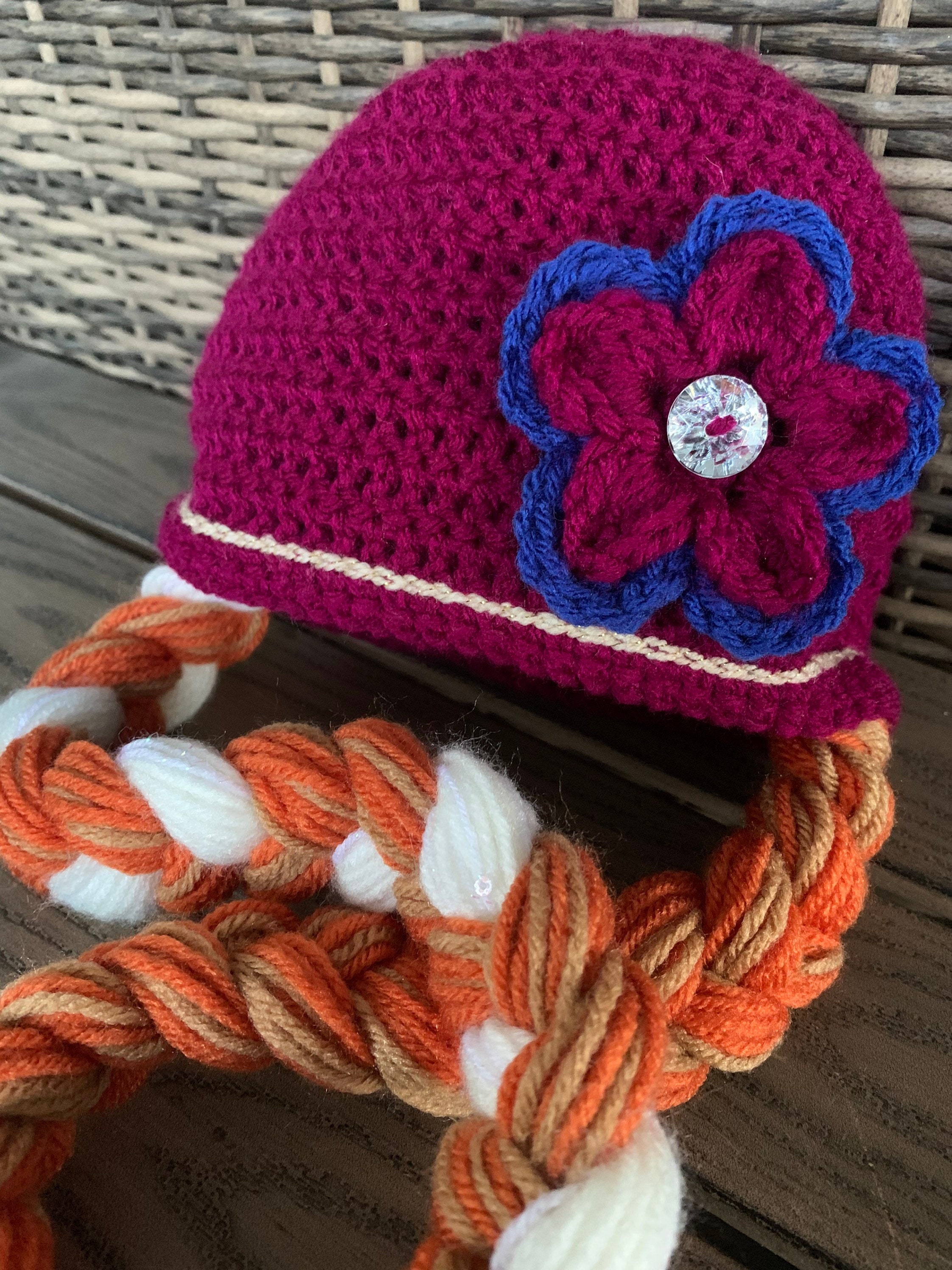Princess Anna Inspired Handmade Crocheted Hat - Etsy