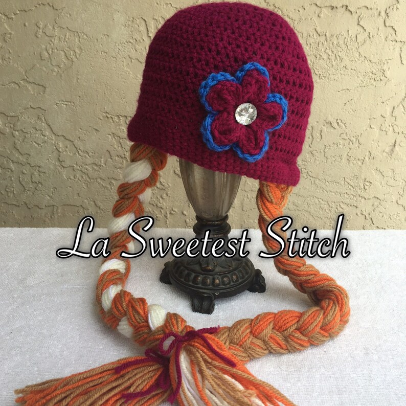 Princess Anna Inspired Handmade Crocheted Hat - Etsy