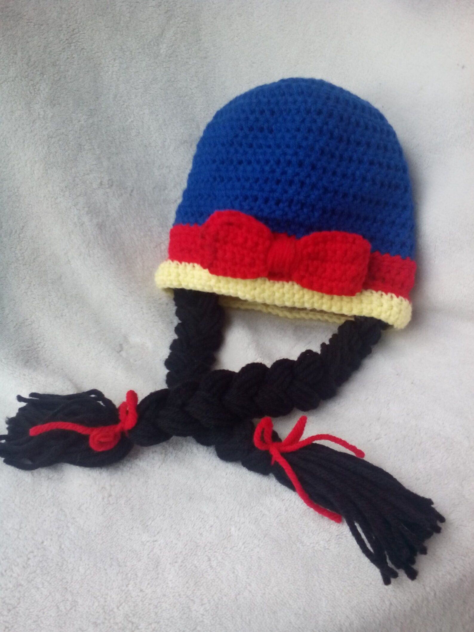 Snow White Crocheted Hat - Etsy