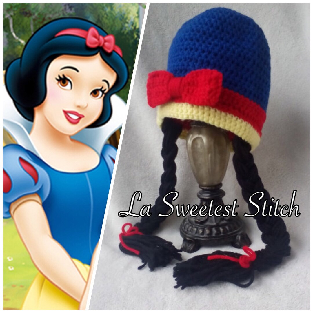 Snow White Crocheted Hat - Etsy