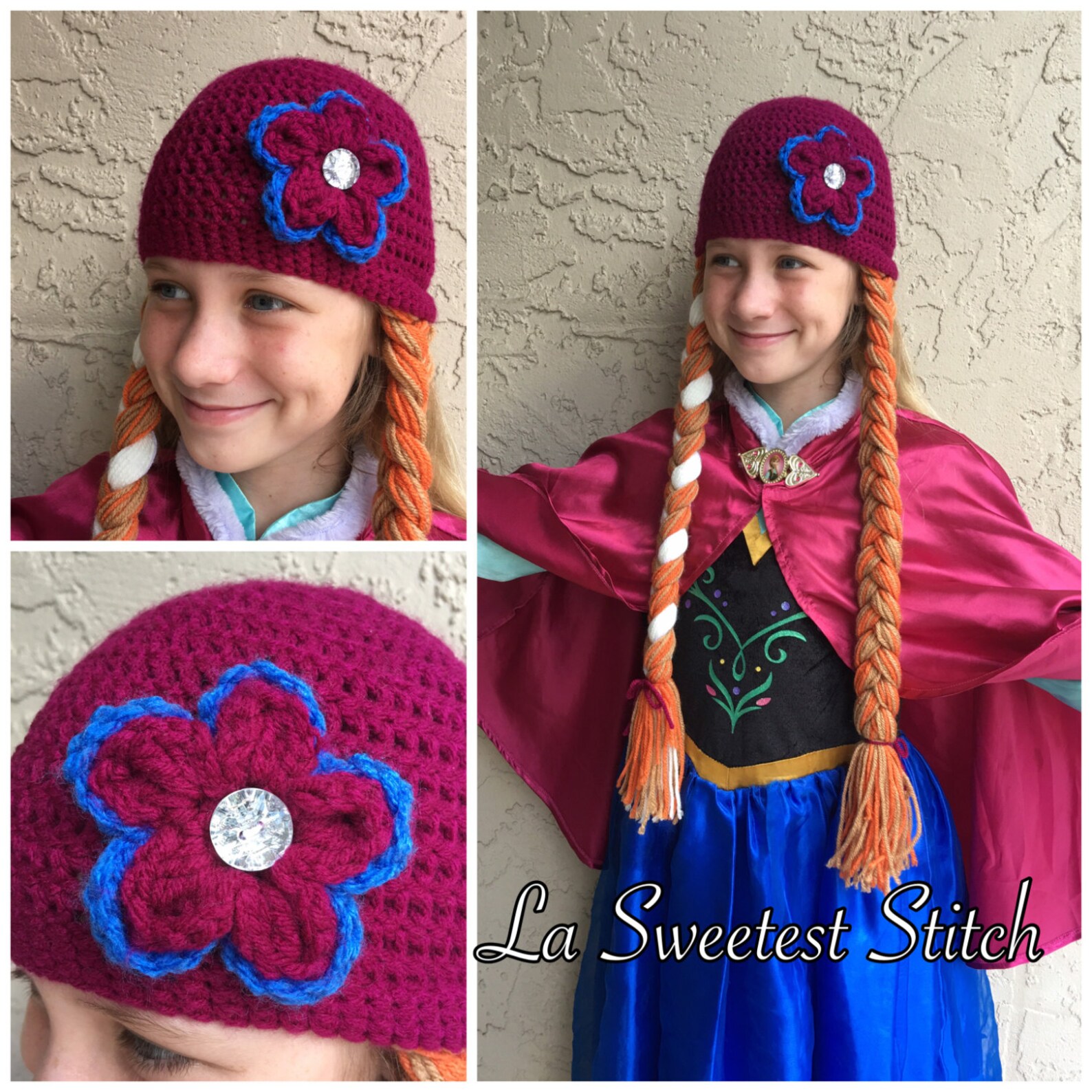 Princess Anna Inspired Handmade Crocheted Hat - Etsy