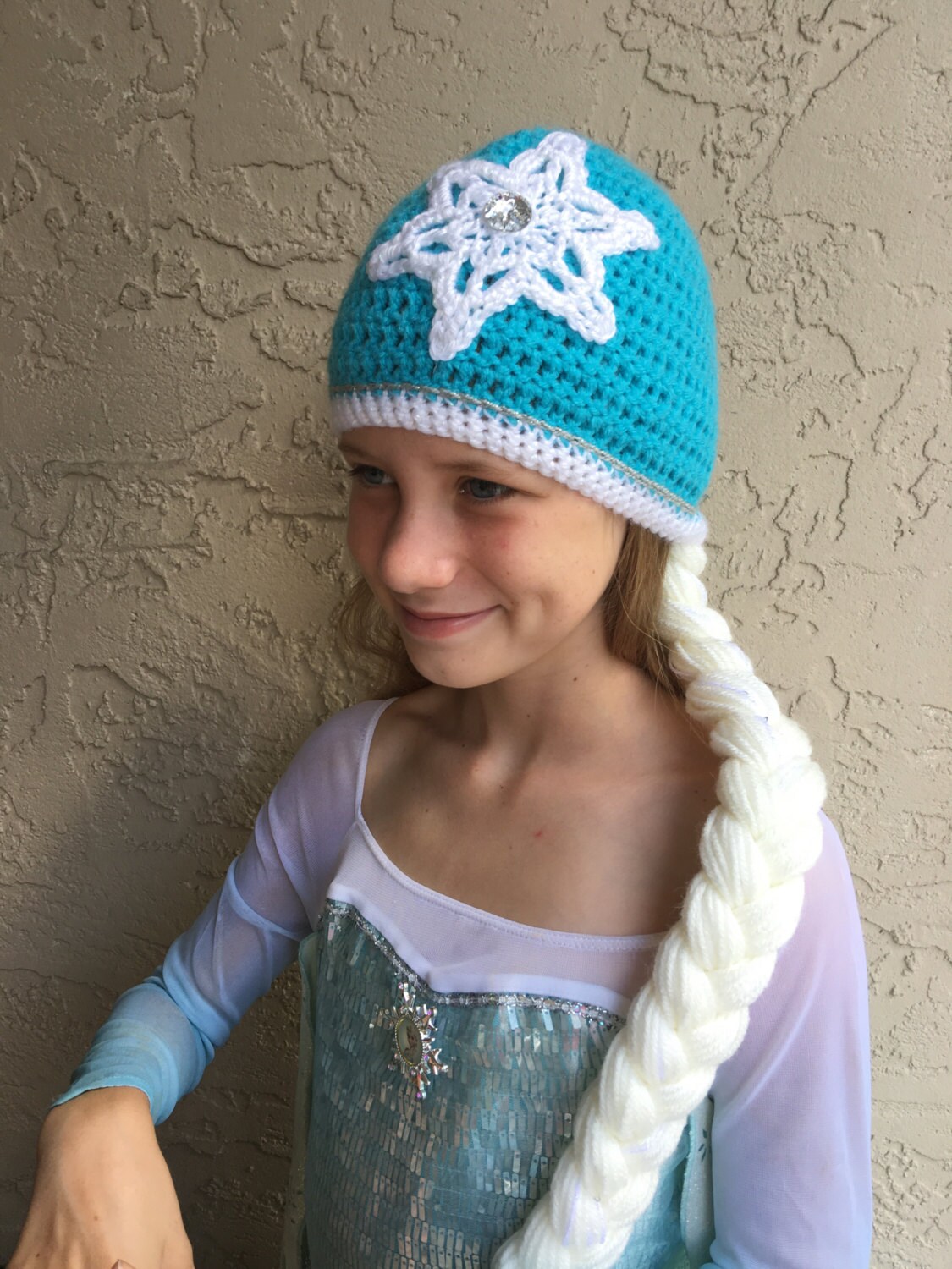 Elsa Crochet Wig Hat - Etsy