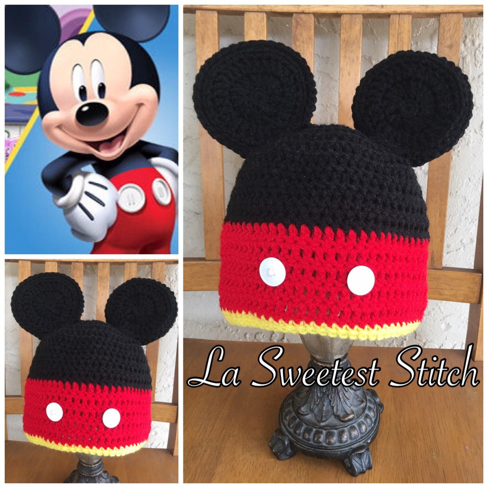 Mickey Mouse Ear Hat - Etsy