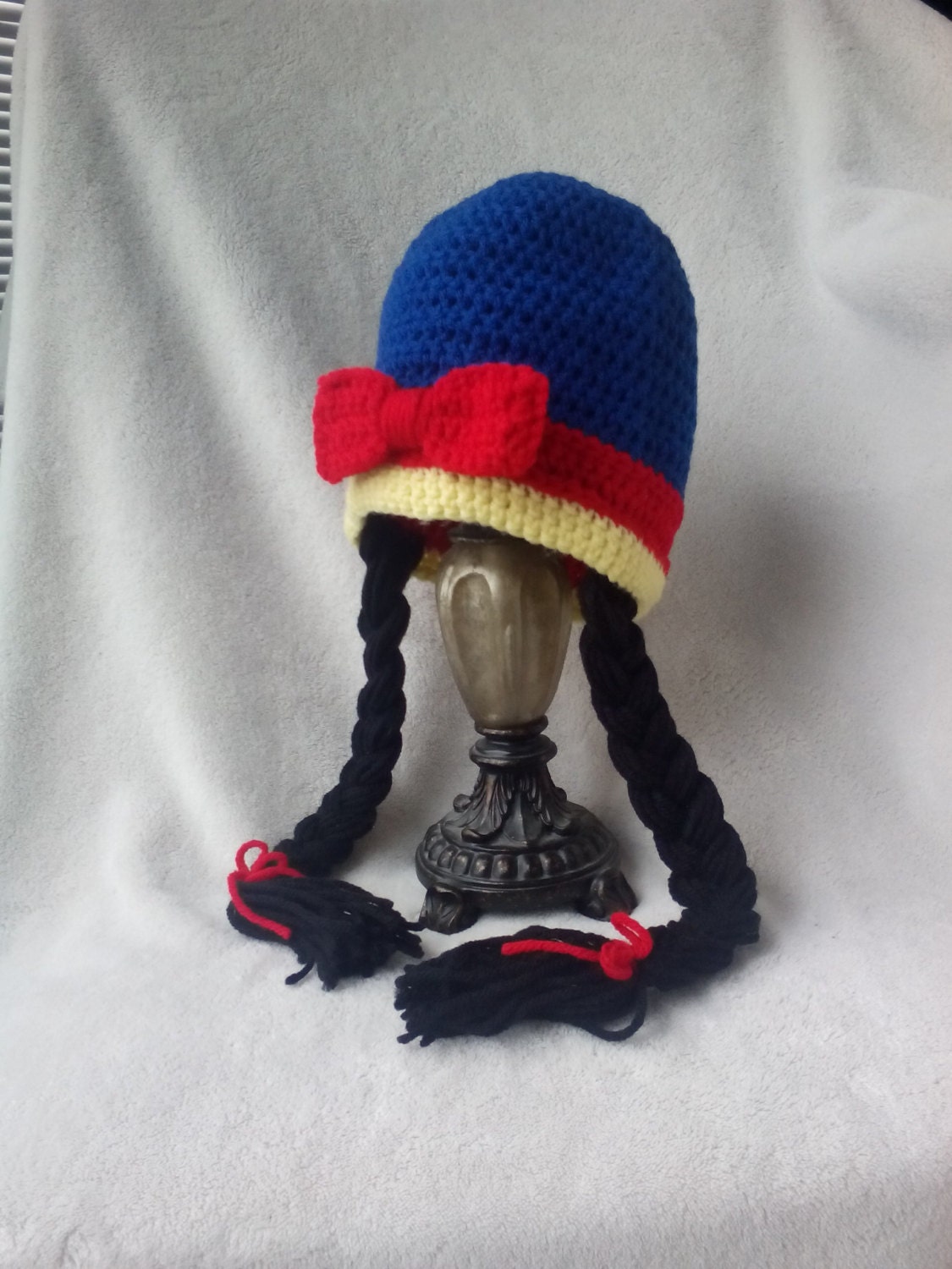 Snow White Crocheted Hat - Etsy