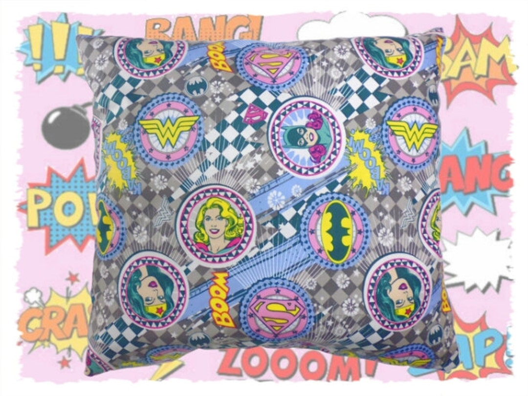 Superhero/superheroine Cushion - Etsy UK