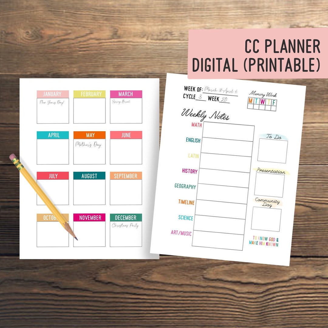 CC Homeschool Planner, Classical Conversations Review Game, CC, Cycle 1 ...