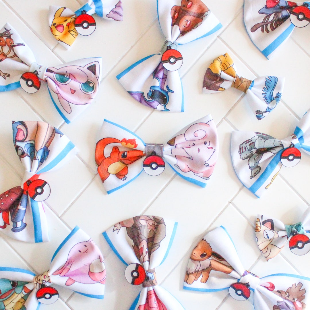 Pokemon Bow & Bowtie // Pokemon Bow, Pokemon Bowtie, Pokeball Bow ...