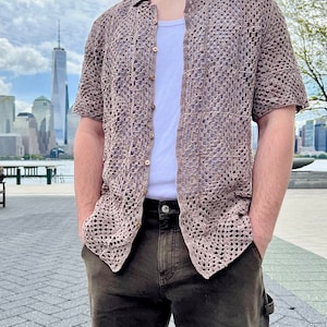 Crochet Pattern -amalfi Top - Men's Crochet Top Pattern, Men's Crochet ...