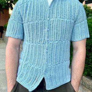Crochet Pattern essex Top Men's Crochet Top Pattern, Men's Crochet ...