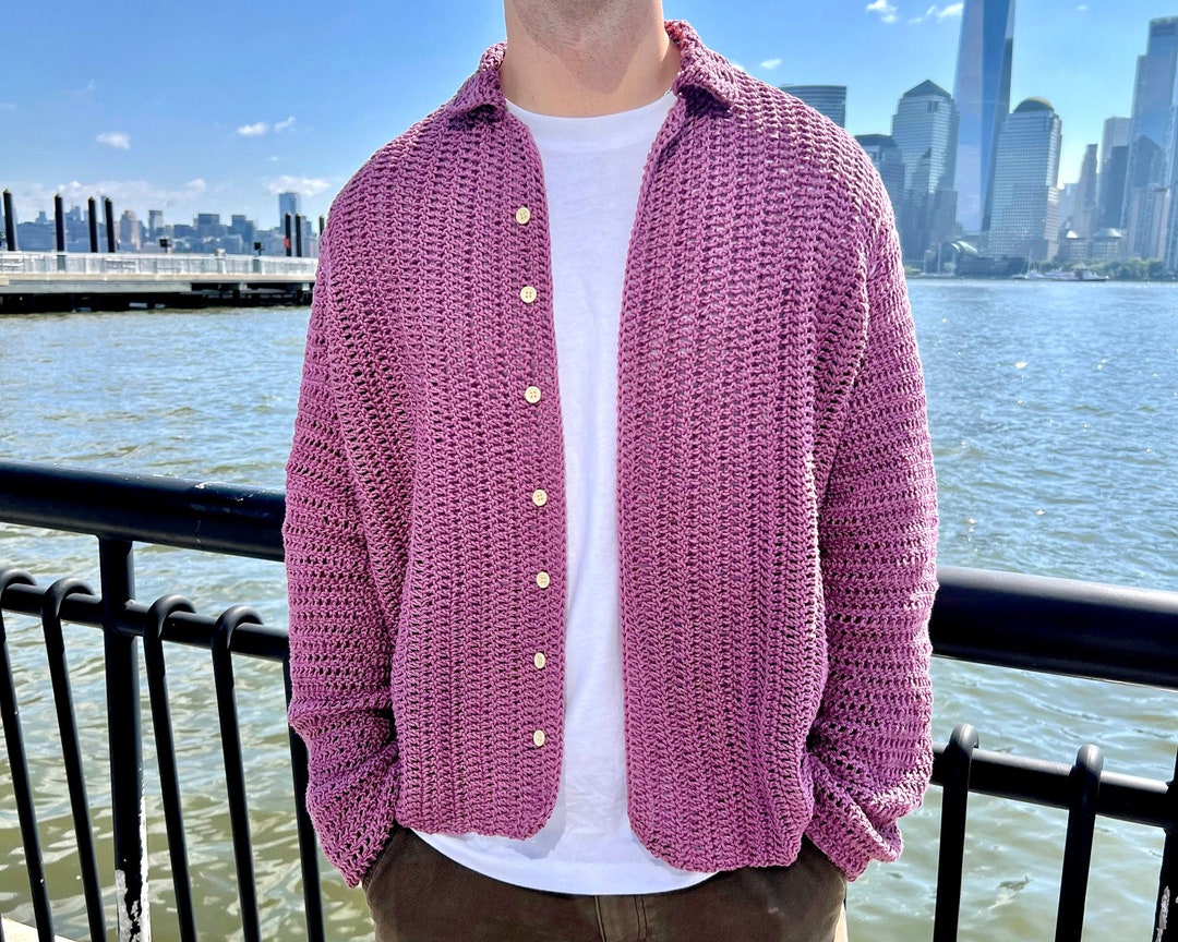 Crochet Pattern - Mason Top - Men's Crochet Top Pattern, Men's Crochet ...