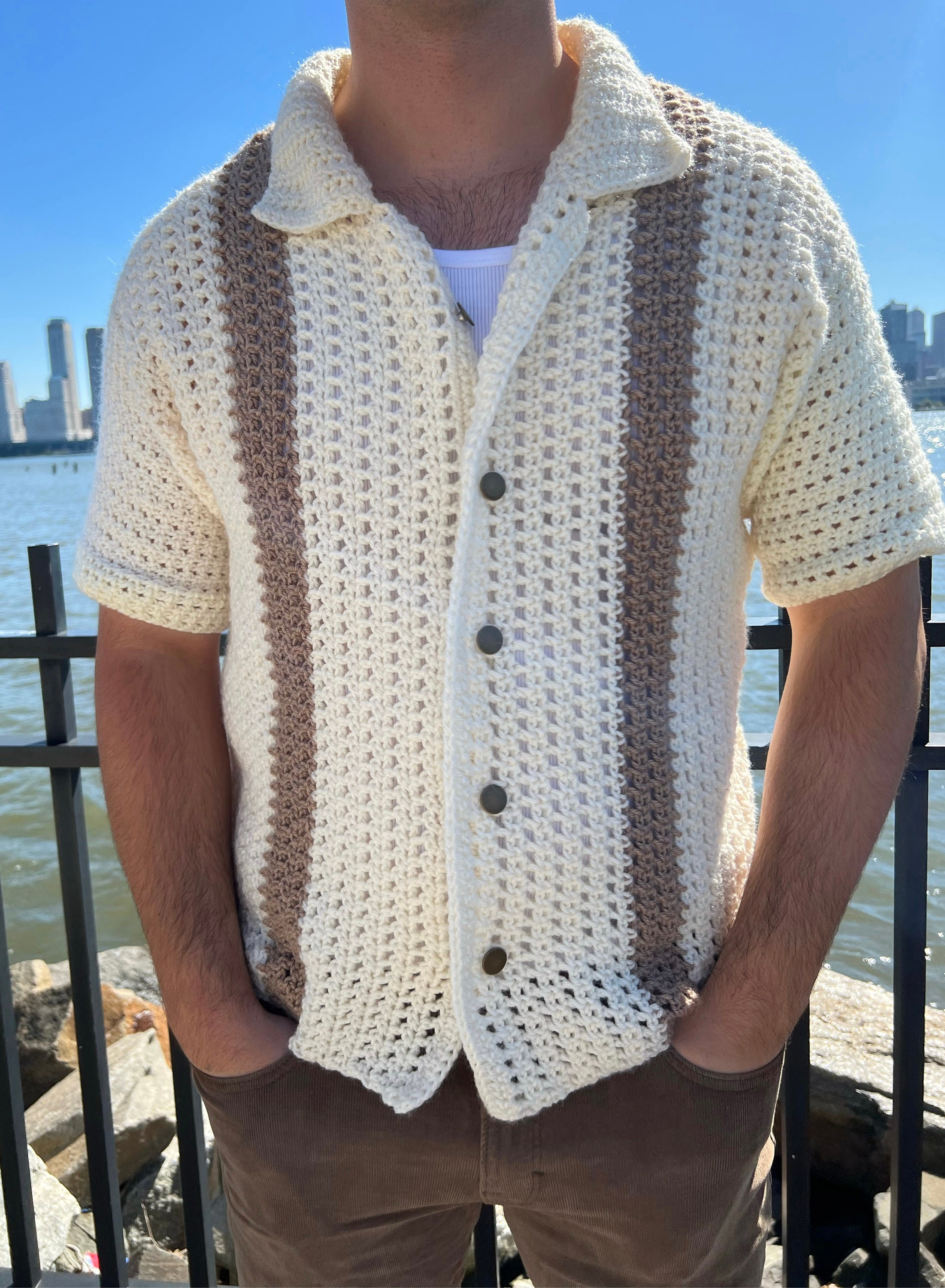 Crochet Pattern - Imatra Top - Men's Crochet Sweater Pattern, Men's ...