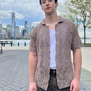 Crochet Pattern -amalfi Top - Men's Crochet Top Pattern, Men's Crochet ...