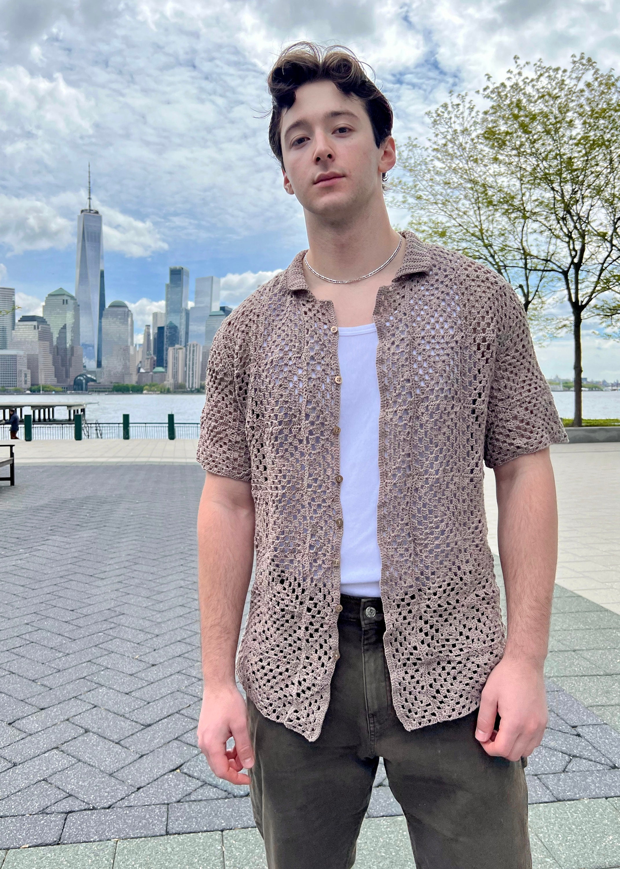 Crochet Pattern -amalfi Top - Men's Crochet Top Pattern, Men's Crochet ...