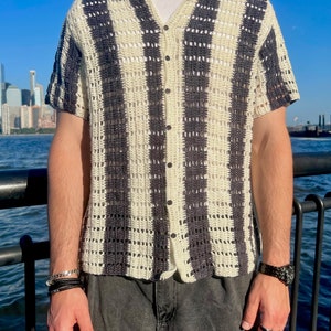 Crochet Pattern - Berlin Top - Men's Crochet Top Pattern, Men's Crochet ...