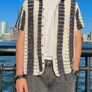 Crochet Pattern - Berlin Top - Men's Crochet Top Pattern, Men's Crochet ...