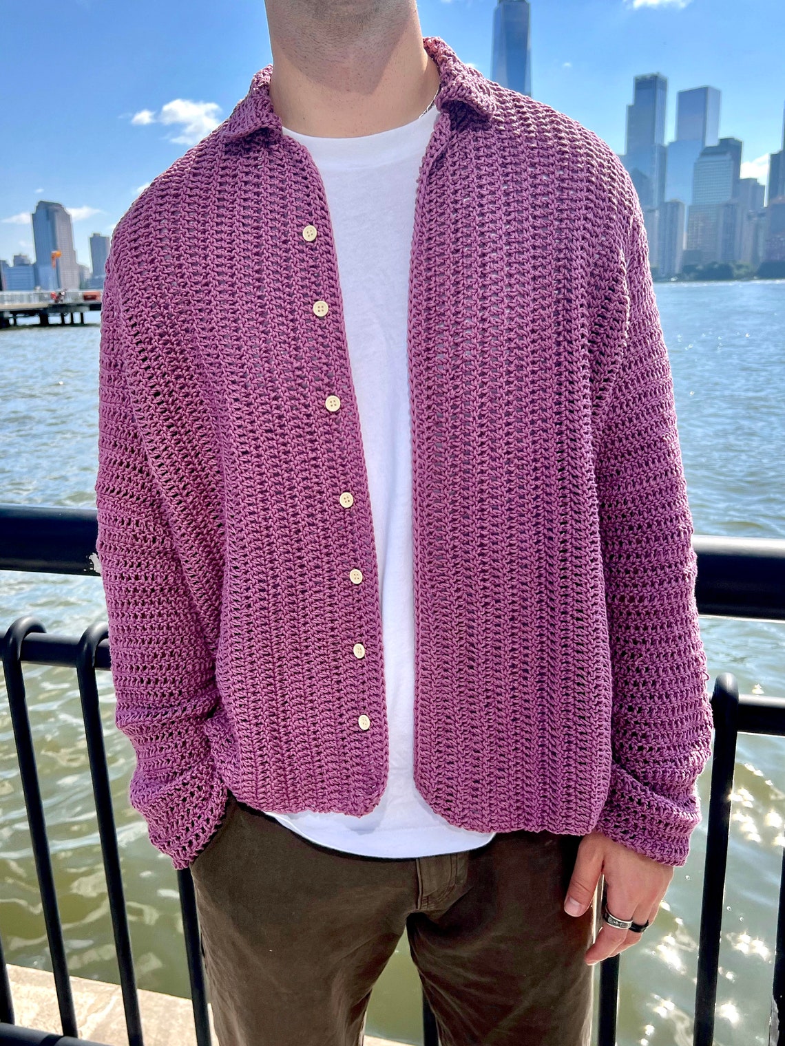 Crochet Pattern - Mason Top - Men's Crochet Top Pattern, Men's Crochet ...