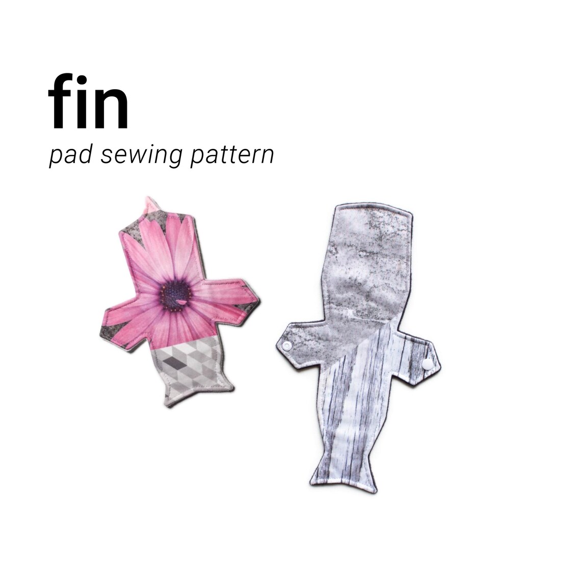 GEO Fin | Cloth Pad Pattern | 4 Lengths Bundle | 2.5" Snapped Width - Etsy