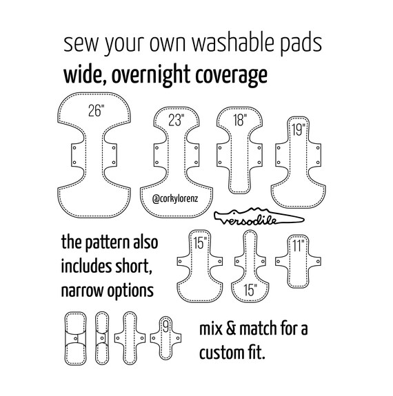 Overnight Cloth Pad Pattern