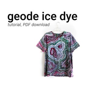Ice Dye Tutorial for Geode Tie Dye - Etsy