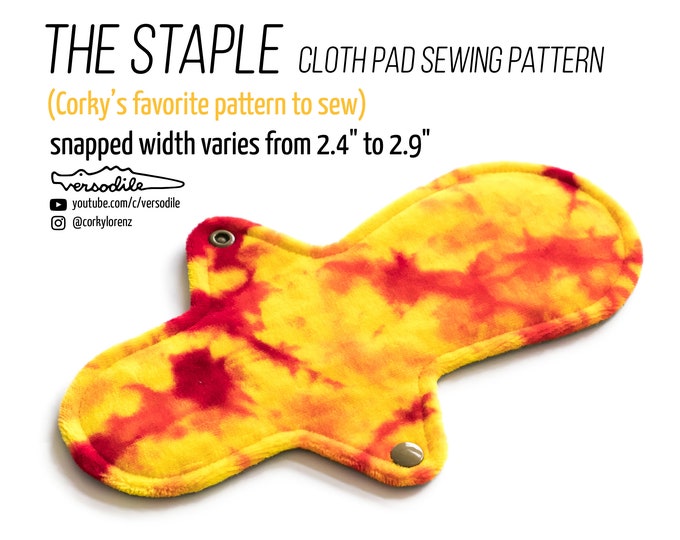 Cloth Pad Pattern BEGINNER Slight Wrap Wing Not Interchangeable - Etsy