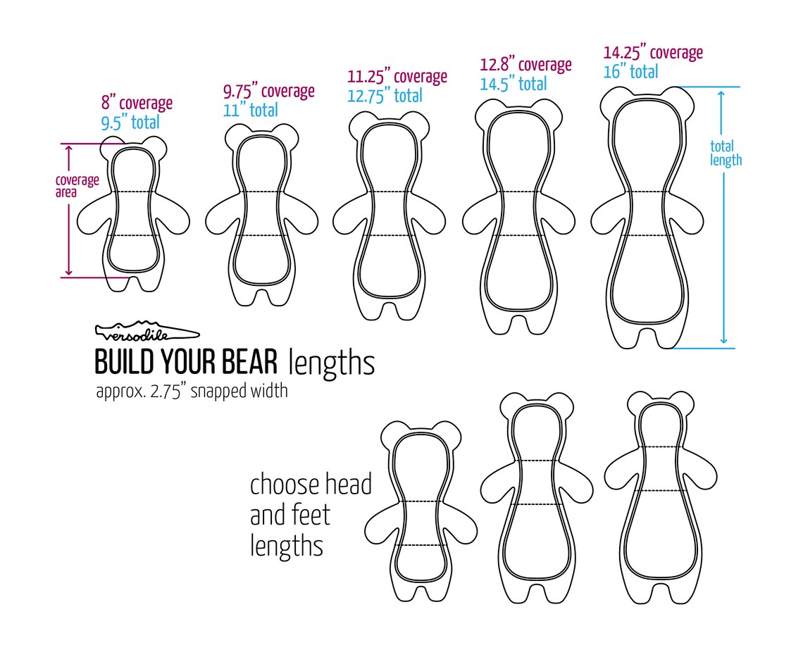 Goldilocks Sewing Pattern 5 Lengths 2.75 Snapped Width | Etsy