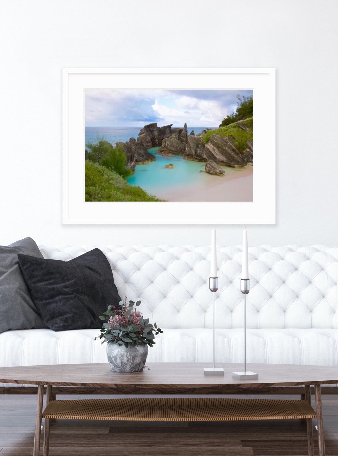 Bermuda Print Horseshoe Bay Beach Bermuda Pink Sand Beach - Etsy