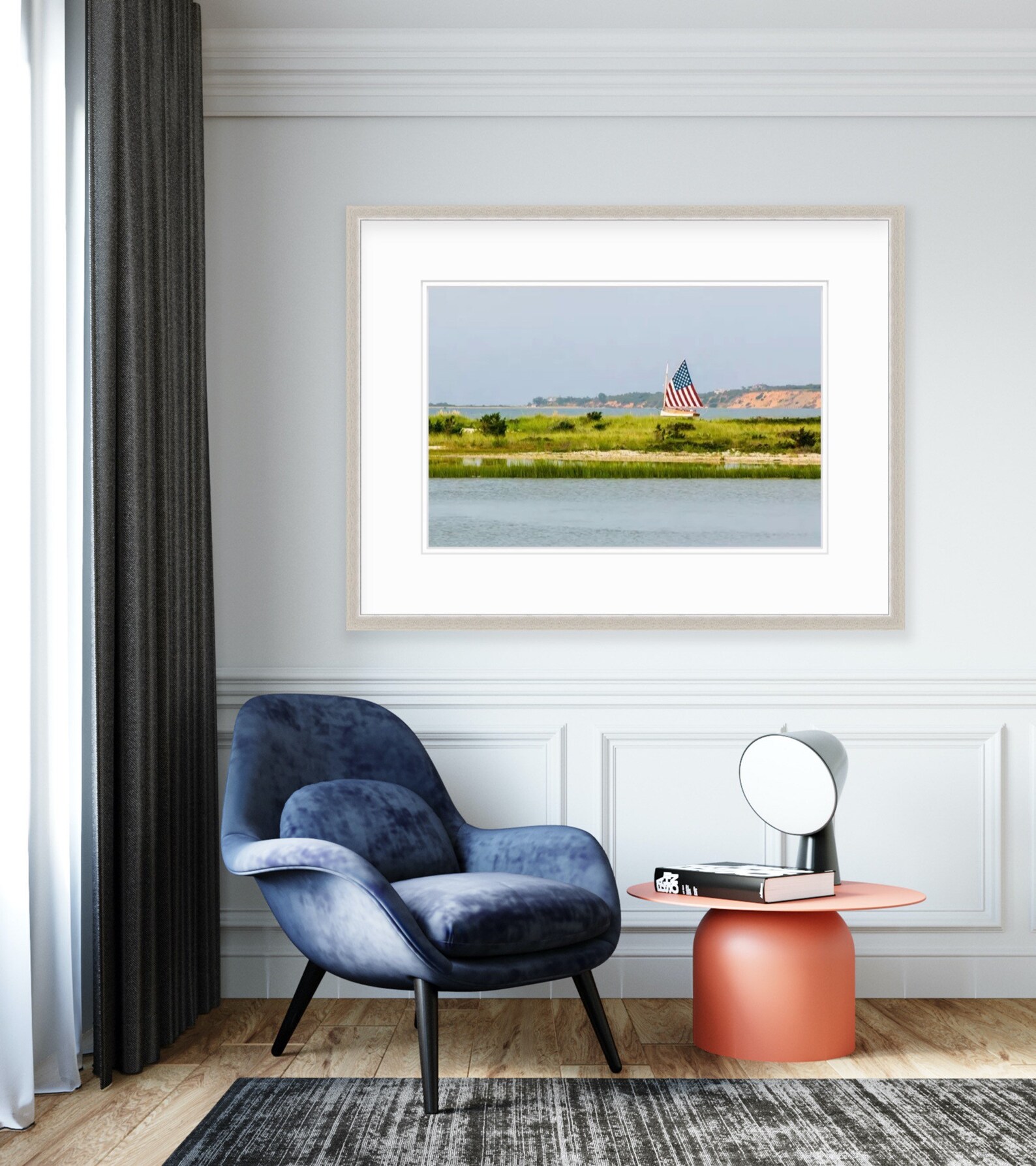 Martha's Vineyard Canvas Art: Edgartown Seascape Print - Etsy