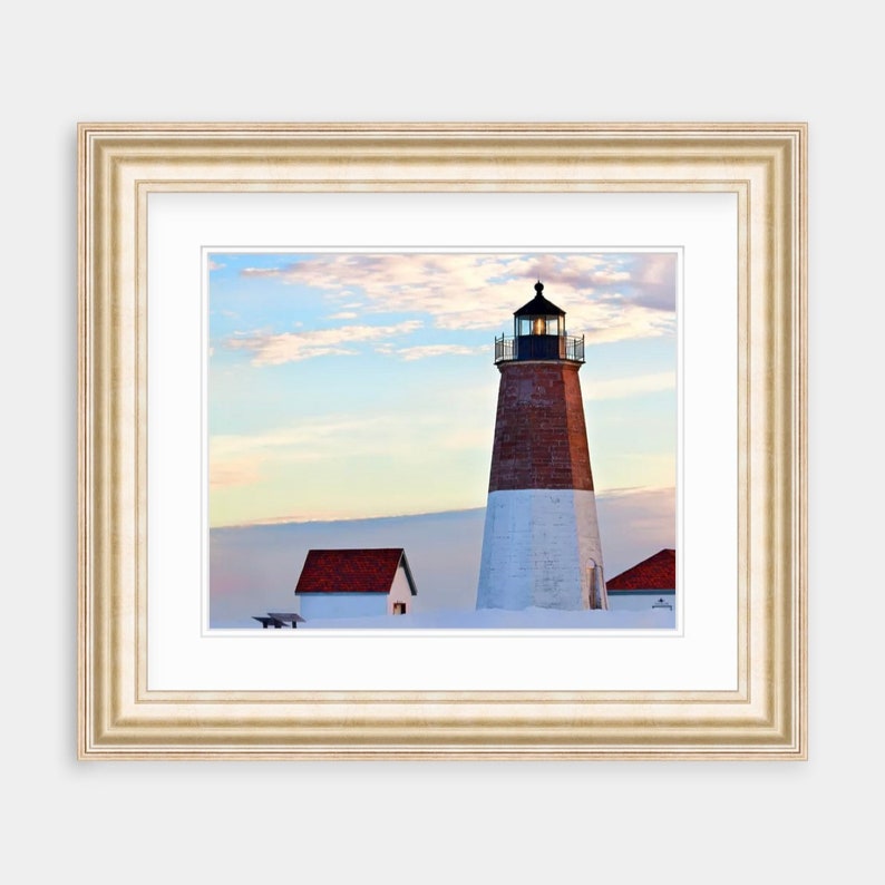 Point Judith Lighthouse Sunset Point Judith Narragansett - Etsy