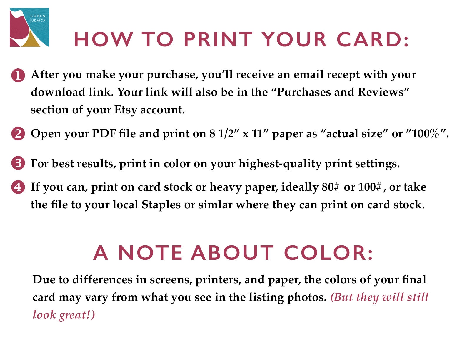 Printable Mazel Tov Card | Blue Purple Design (PDF Download) - Etsy