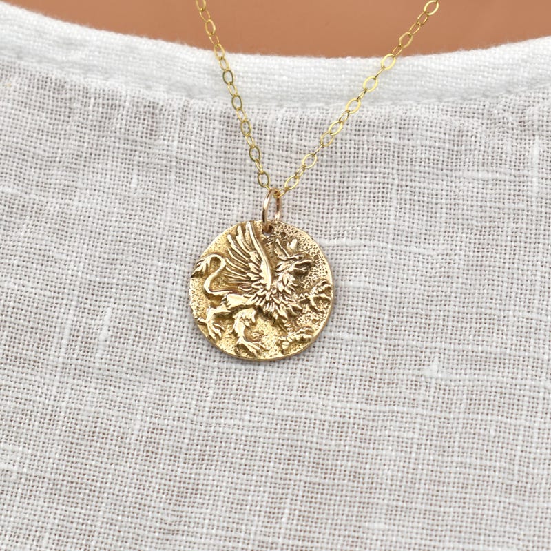 Griffin Gold Necklace - Etsy