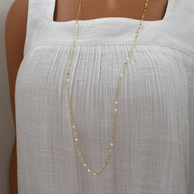 Long Chain Necklace - Etsy