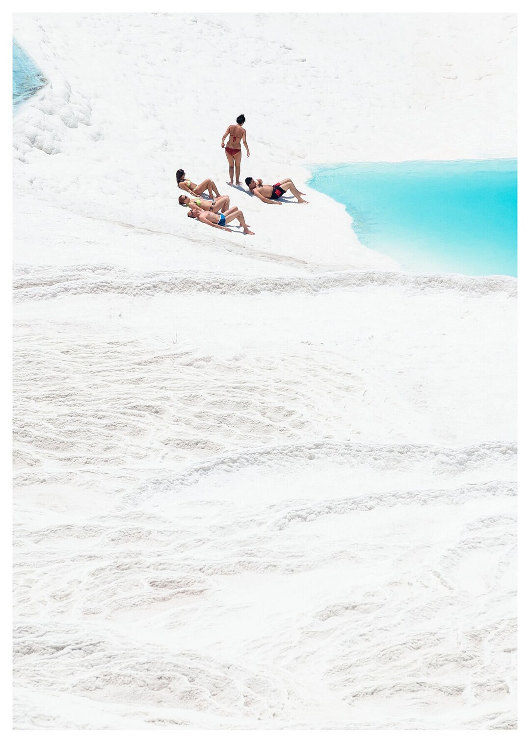 Sunbathing at Pamukkale - Giclée Art Print: High-key Landscape ...