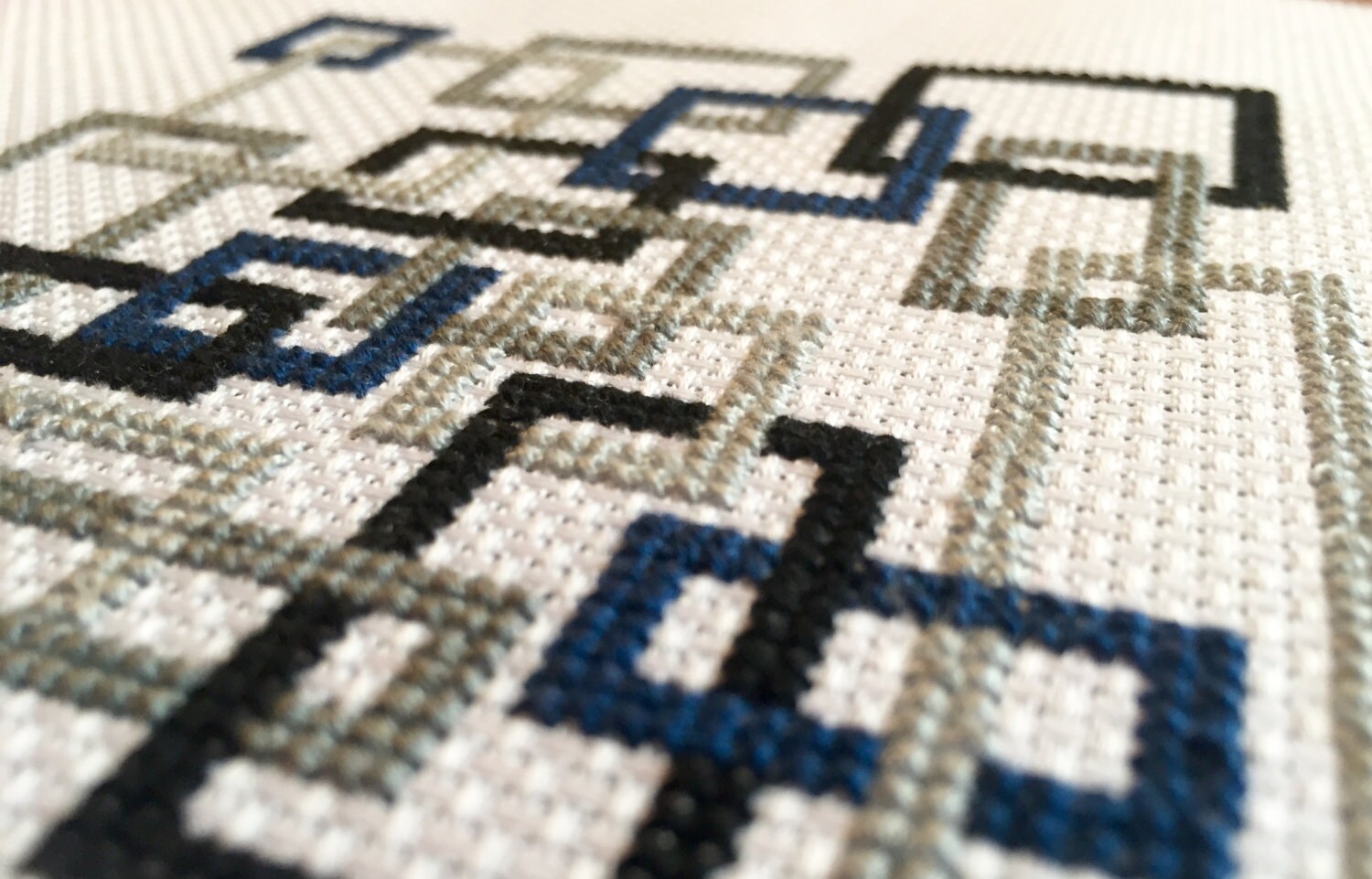 Instant Download Cross-stitch Pattern - Interlocking Frames - Etsy