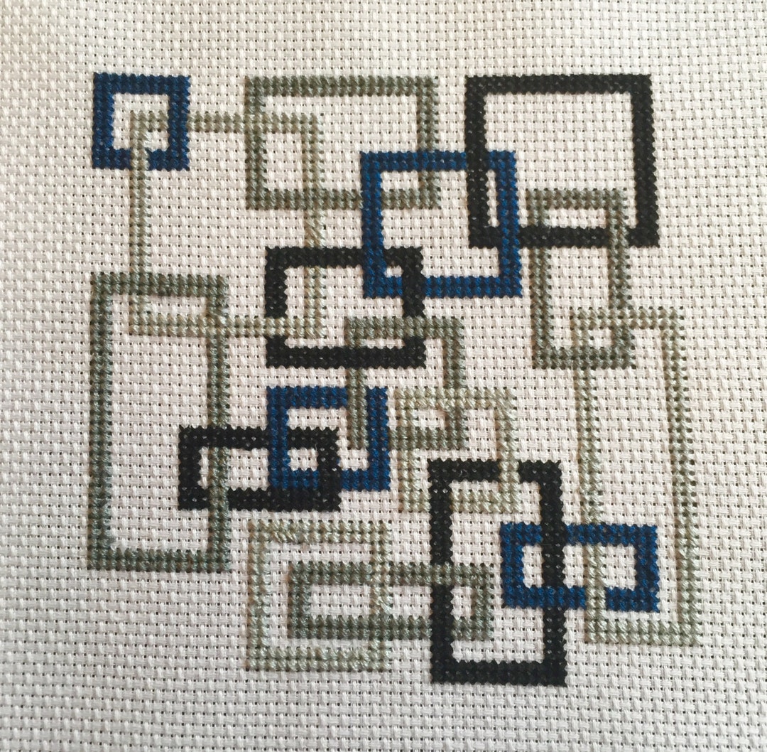 Instant Download Cross-stitch Pattern - Interlocking Frames - Etsy