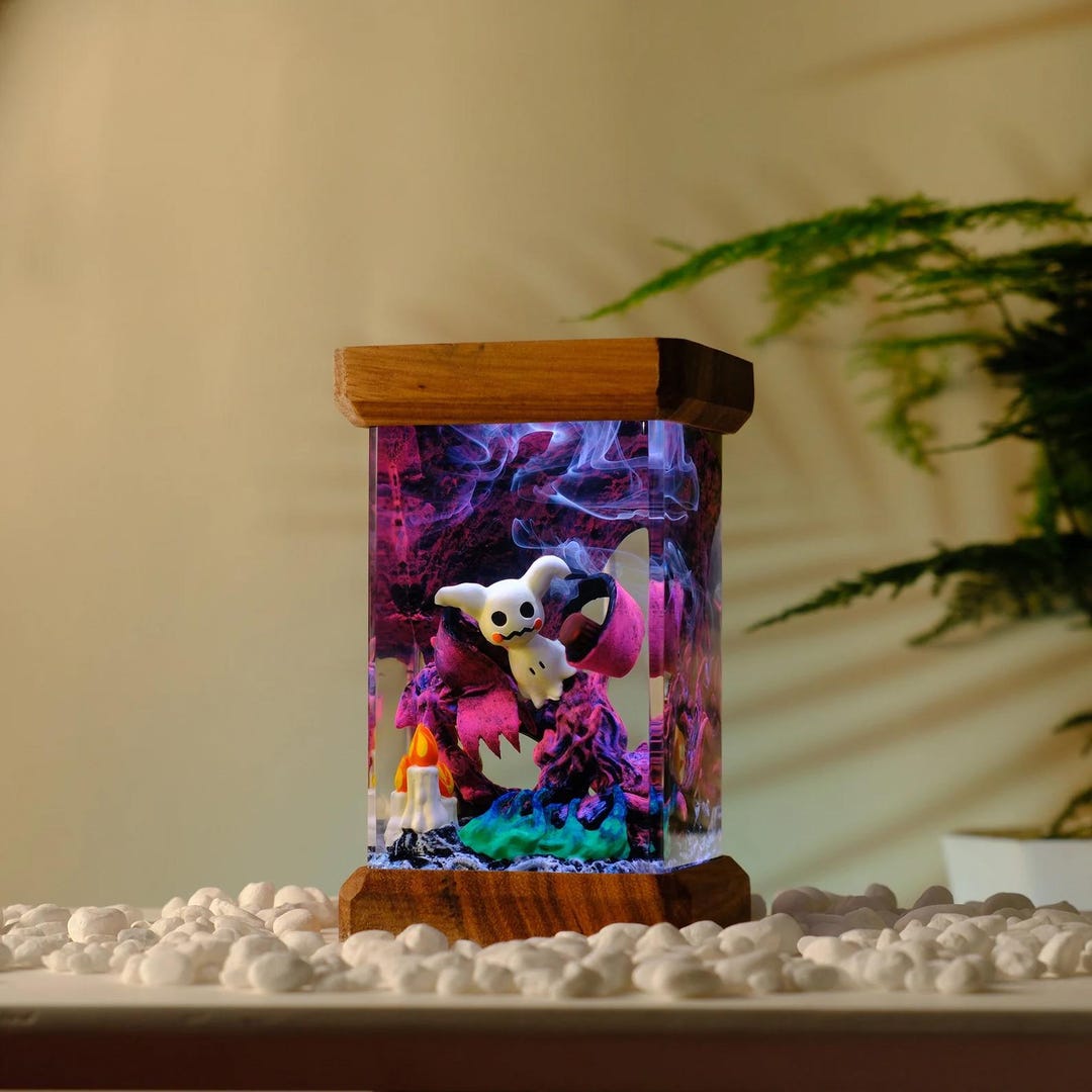 MIMIKYU Pokemon Resin Diorama Lamp, Custom Diorama Kit, Pokemon Gifts ...