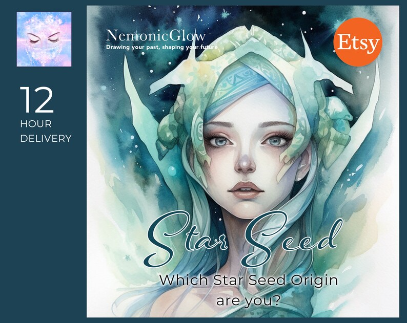 Starseed Drawing / Your Star Seed Origin / Where Do You Come - Etsy