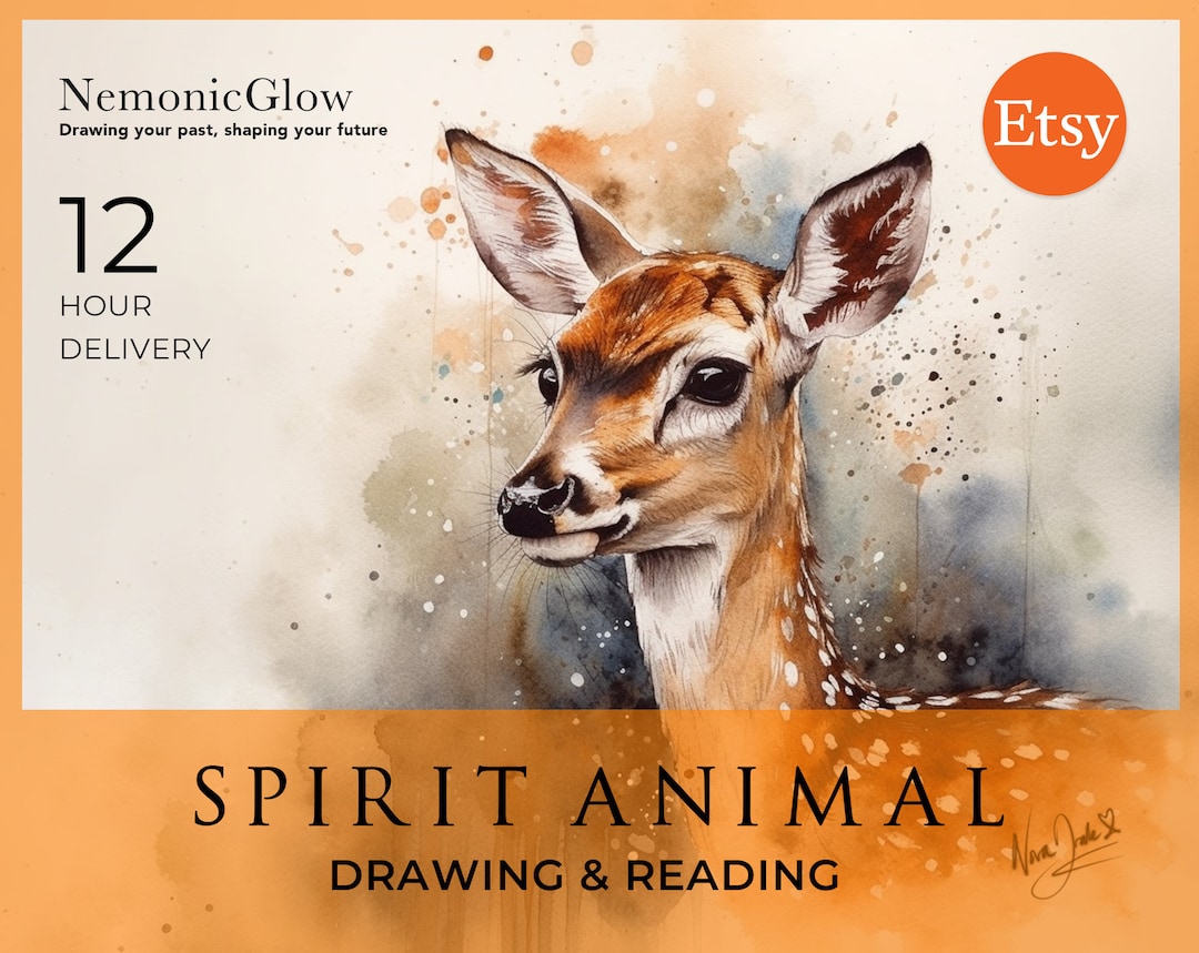 Psychic Spirit Animal Reading / Animal Spirit Guide Drawing & Free ...