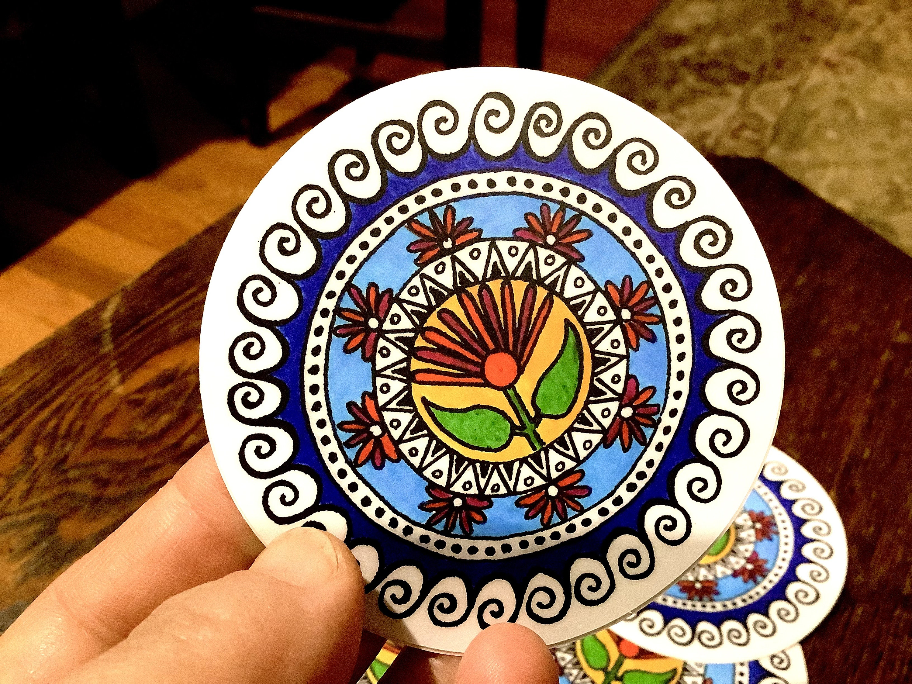 Lihue Flower Hawaiian Sticker 3X3 - Etsy