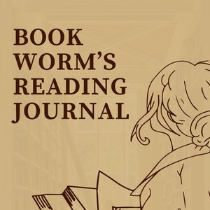 Book Worm's Reading Journal Reading Log - Etsy