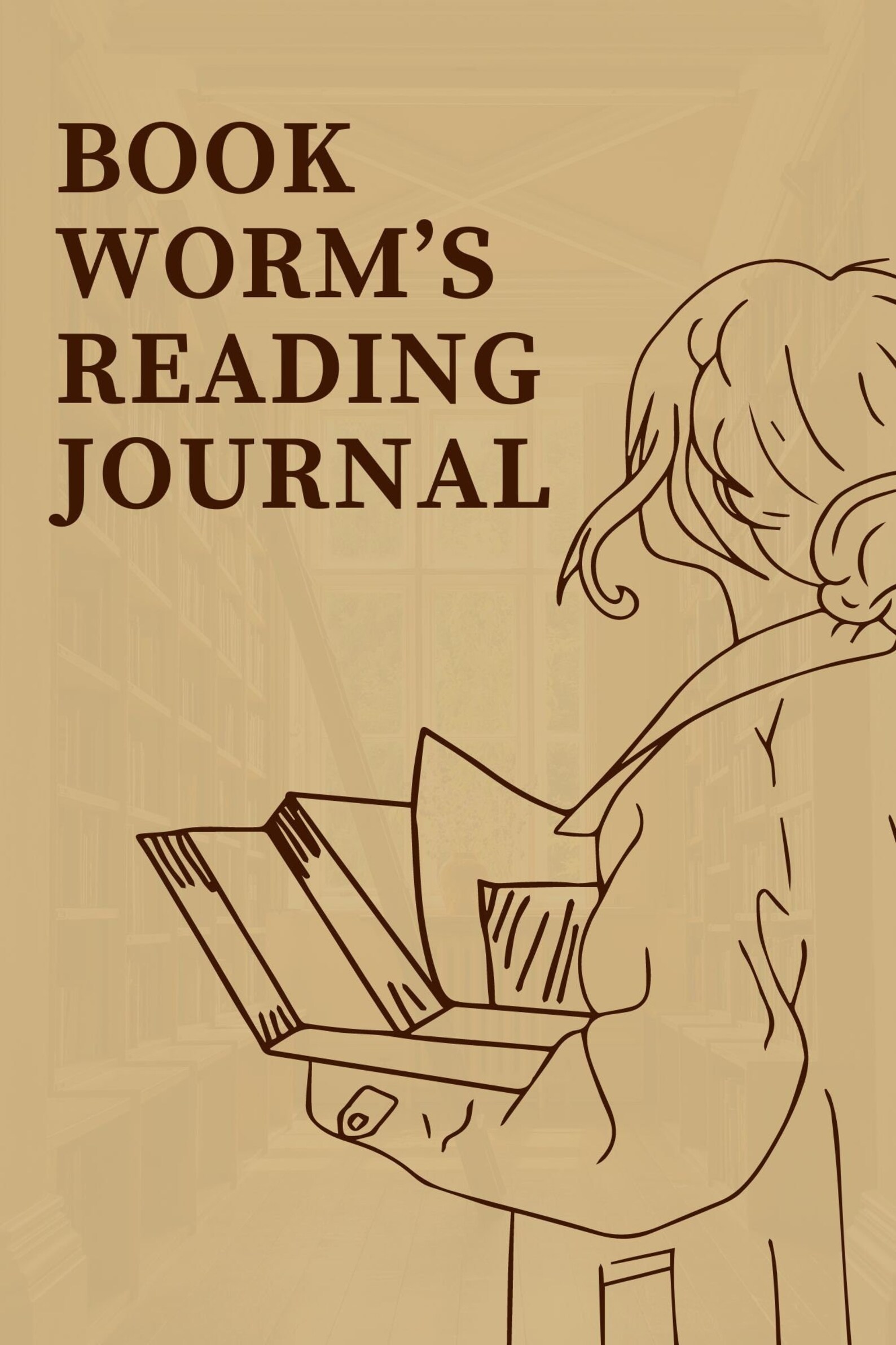 Book Worm's Reading Journal Reading Log - Etsy