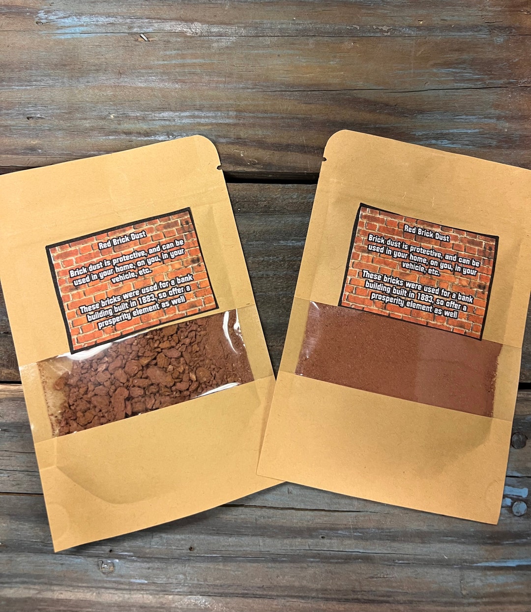 2 Oz Red Brick Dust From Bank Built in 1883 - Etsy