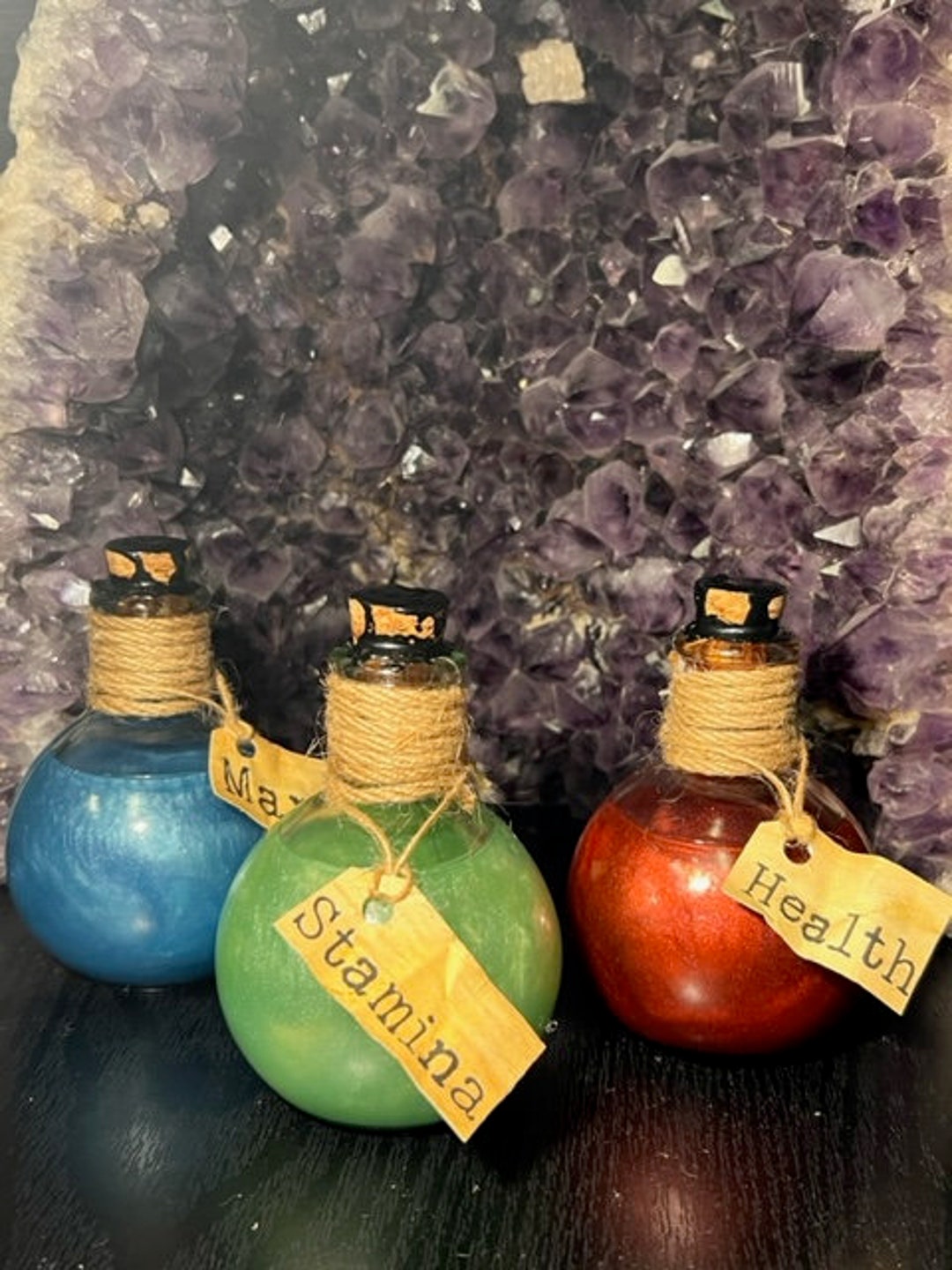 Shimmering Potion Bottle Health, Mana, Stamina for Role Play Cosplay - Etsy