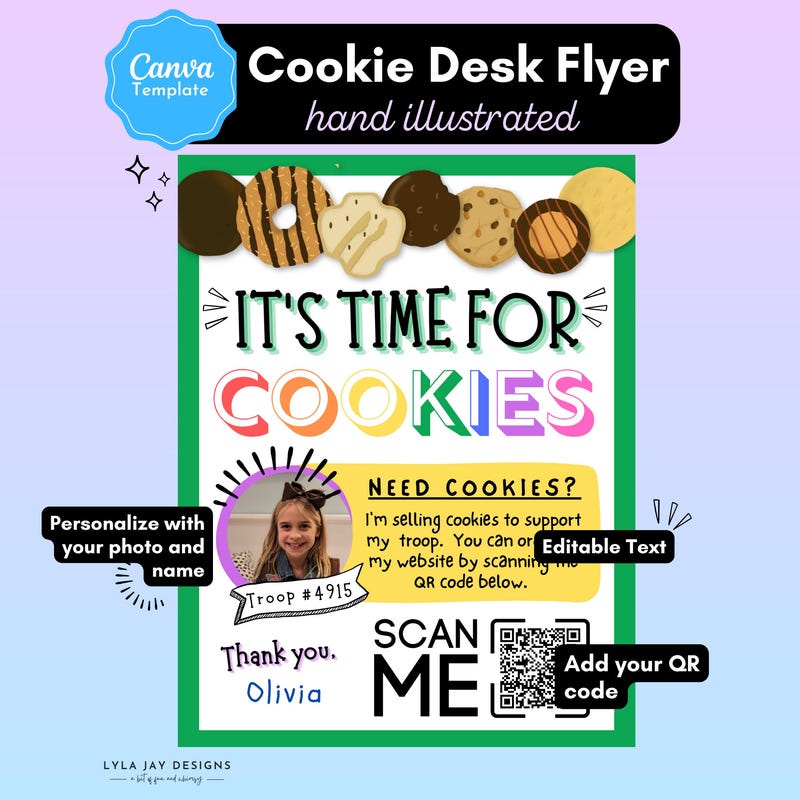 Girl Scout Flyer Download - Etsy