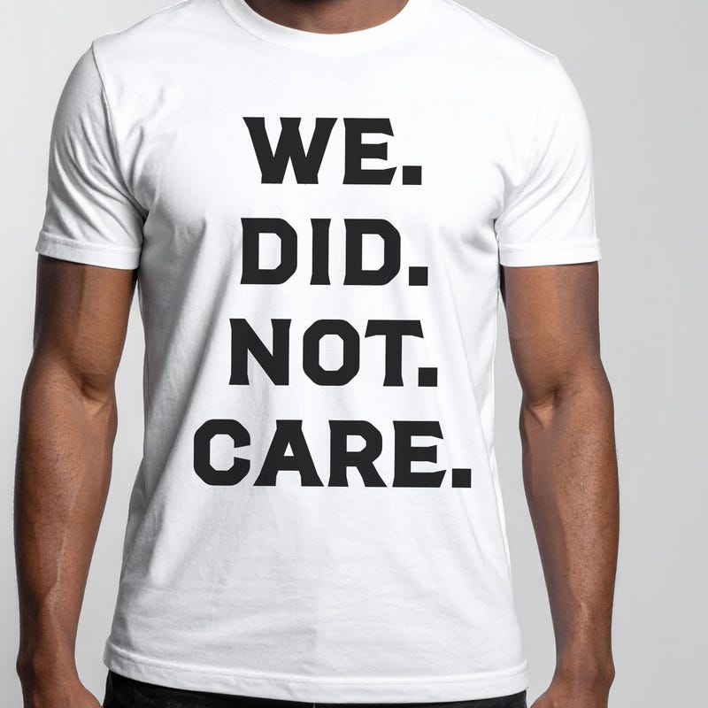 We Did Not Care Seahawks Shirt - Etsy