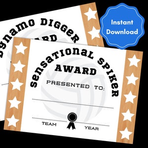 Editable Field Hockey Team Awards, Certificates, End of Season Awards ...
