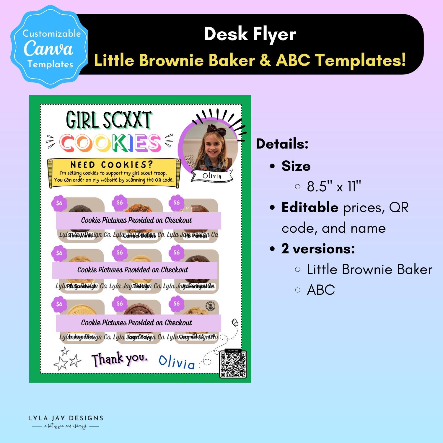 2026 Scout Cookie Booth Bundle: New Cookie!! ABC & LBB Baker Sales Kit ...